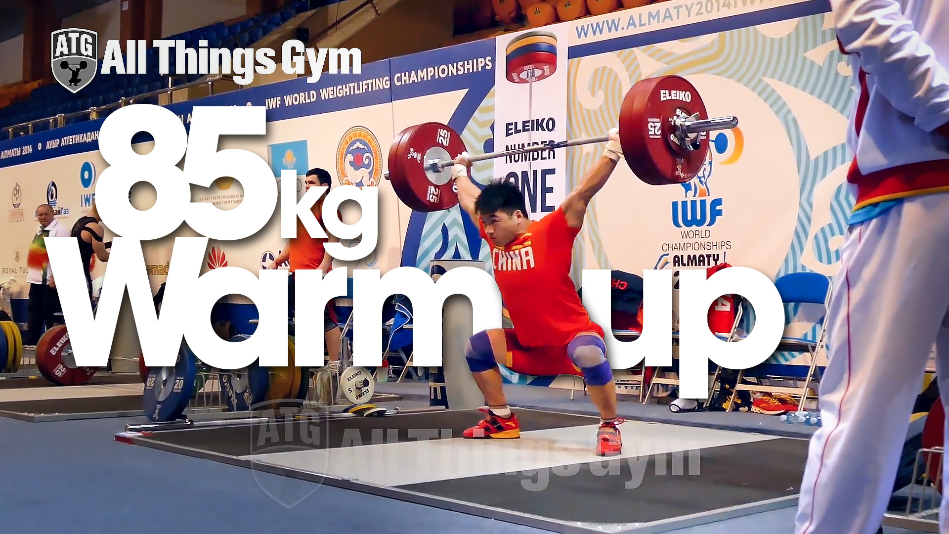 9 Minutes 85kg Warm-up Area 2014 World Championships - All Things Gym